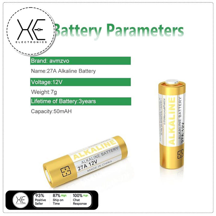23a 12v Alkaline Battery Cells Mercury Free | Daraz.pk