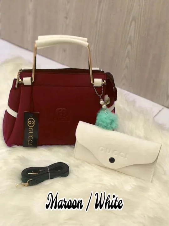Most Demandable Bags High Quality 2 piece Set With Long Wallet Pimpom ...