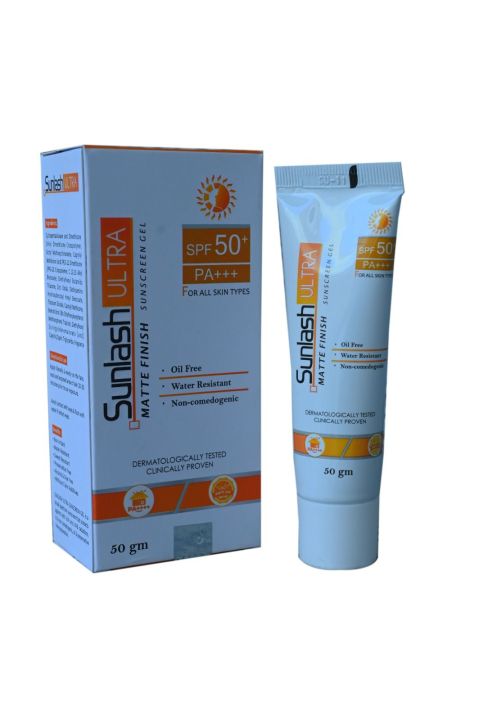 Sunlash Ultra Sun Screen Gel SPF 50+ Matte Finish 50 Gm | Daraz.com.np