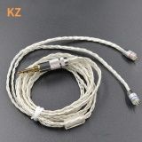 KZ premium silver plated braided KZ ZST/ES3/ed12/ZSR/ZS10 cable (Silver ...