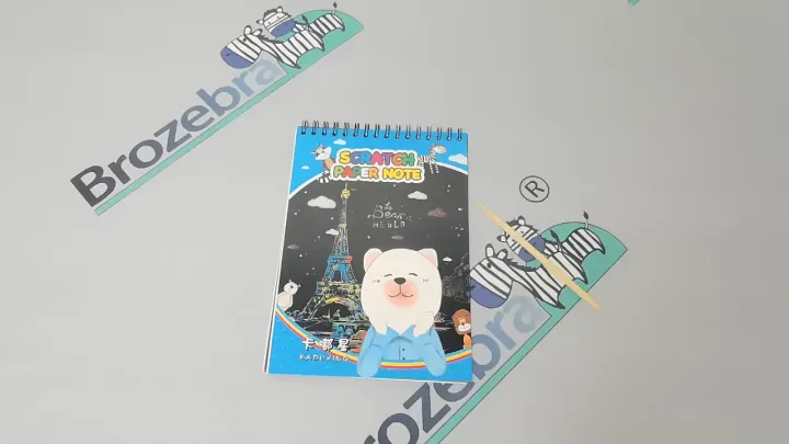 Scratch Graffiti Book DIY Cartoon Sketch Book Colorful Scratch Painting ...