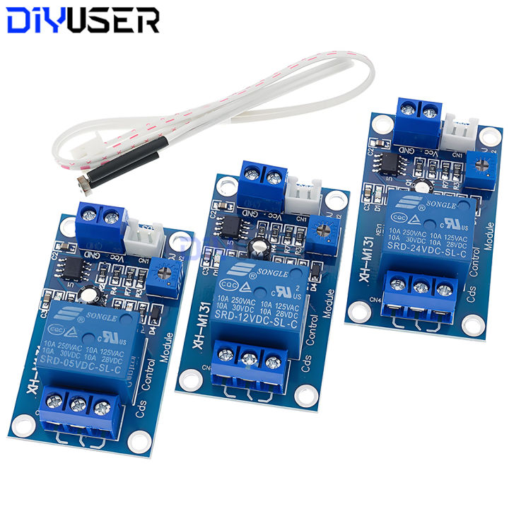 Photocell Light Sensor Switch Relay Module 5-24V DC 10A Auto On/Off for ...