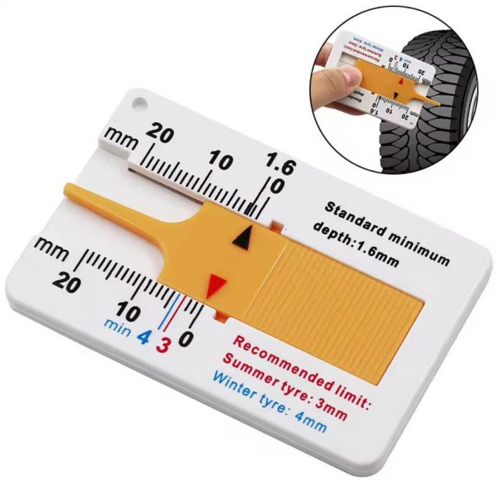 0-20mm Auto Car Tyre Tread Depthometer Depth Indicator Gauge Gage ...