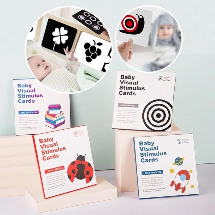 High Contrast Baby Vision Cards Black And White Visual Stimulation ...