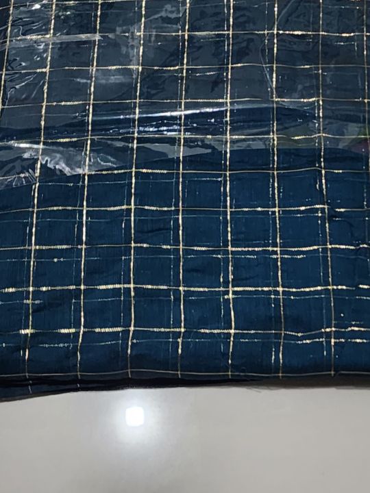 Indian Cotton Silk Check Saree with Blouse Piece - Traditional and ...