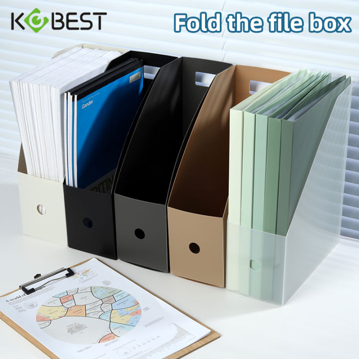 A4 Foldable Office Desktop File Organizer, Book Storage Box, Waterproof ...