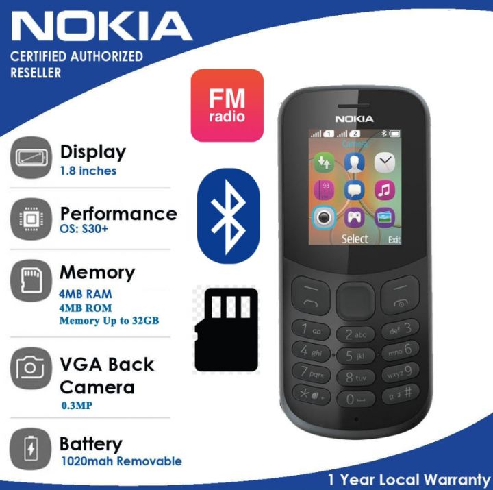 Nokia 130 Dual Sim PTA approved made in Vietnam Long time battery 🔋 ...