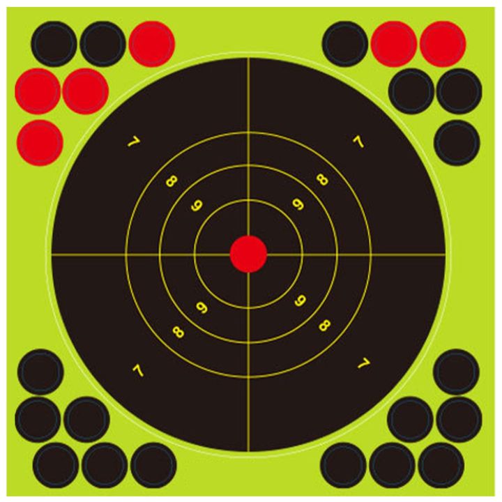 8x8-Inch Splash Shooting Target Fluorescent Burst And Patch Sticker ...