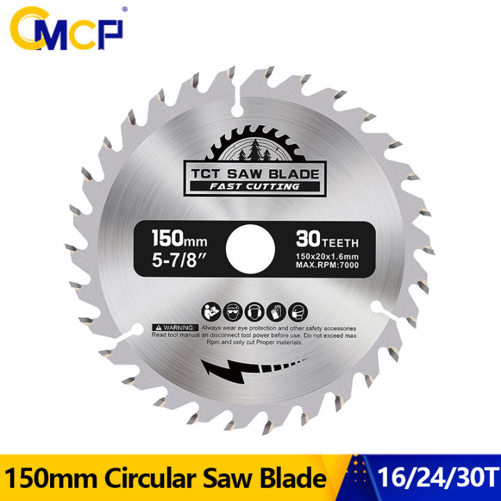 CMCP 1pc TCT Circular Saw Blade 150mm Carbide Tipped Wood Cutting Disc ...