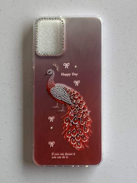 Samsung A06 Ladies Fancy Beads and Stones Back Cover for Girls | Daraz.pk