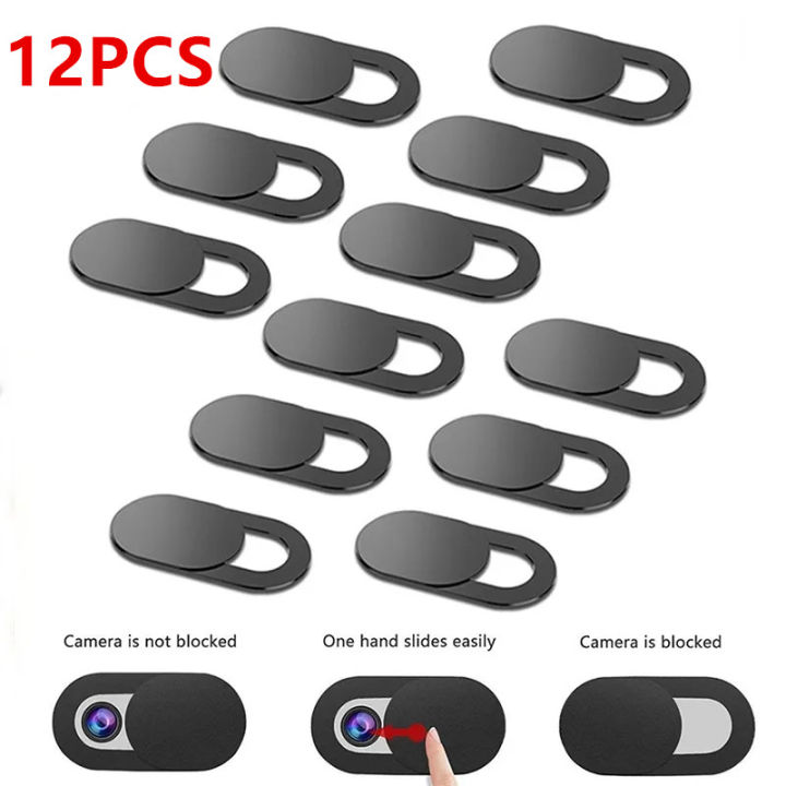 3-12PCS WebCam Cover Shutter Magnet Slider Plastic Universal Antispy ...