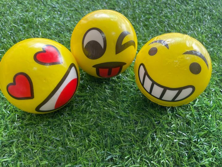 Soft Squeeze Stress Relief Sponge Ball 7 CM x 7 CM | Daraz.lk