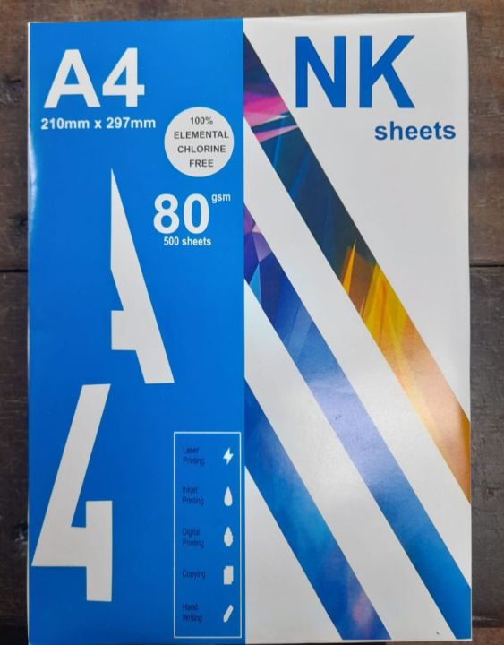 NK A4 Photocopy Paper 500 Sheet Bundle 80gsm | Daraz.lk