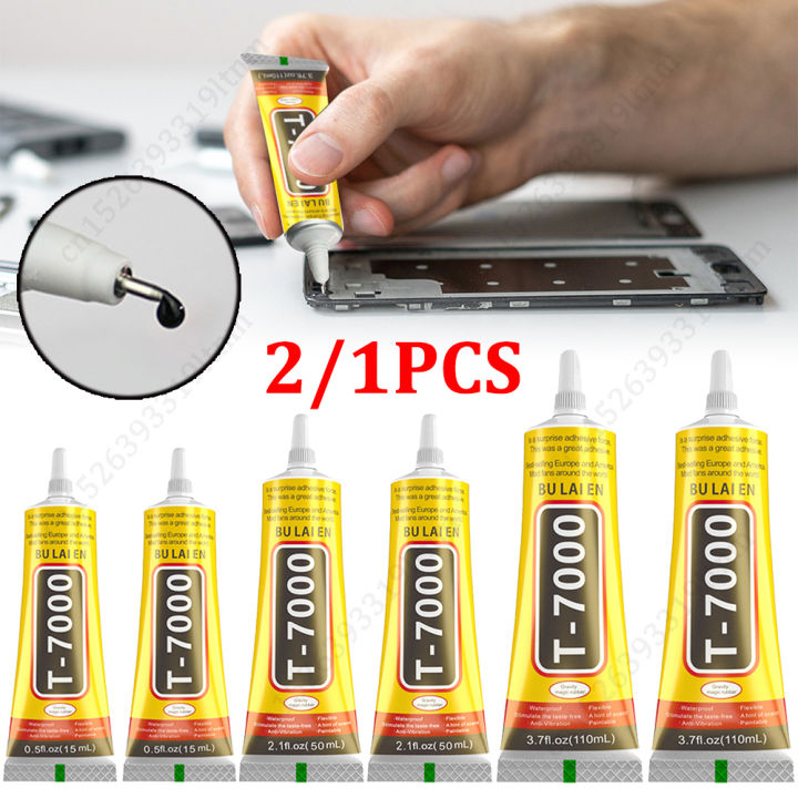 1/2PCS 15/50/110ML T7000 Black Glue for Phone Mobile Screen DIY Repair ...