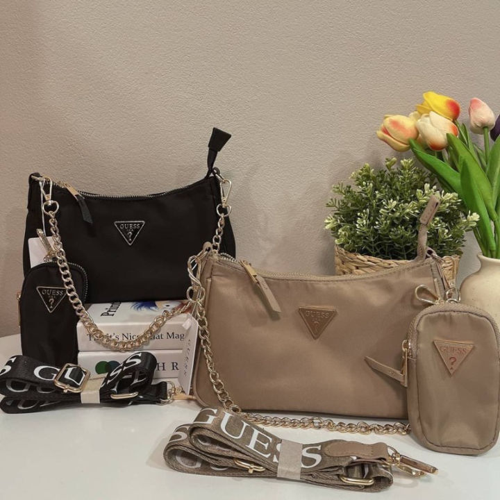 Guess nylon backpack with 2 sports straps + ball | Shop.com.mm