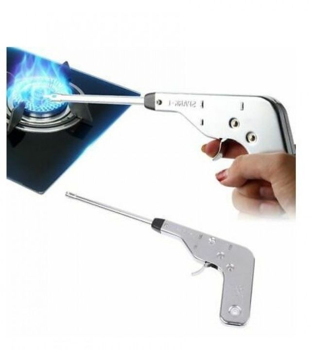 Original Pistol-Shape Kitchen Gas Stove Lighter - Silver (Made in Japan ...