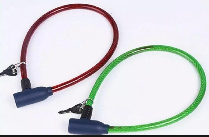 Cycle Safety Anti-Theft Steel Wire Lock Portable Security Lock With 2 ...
