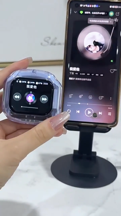 Transparent Air Max LCD Touch Screen Earbuds – TWS with EQ & Game Music ...