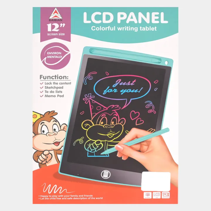 LCD Writing Tablet For Kids | 10" | Daraz.pk