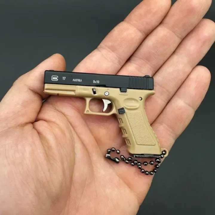 Semi-alloy 1:3 Glock Pistol Model Metal Mini G17 Toy Gun Detachable DIY ...