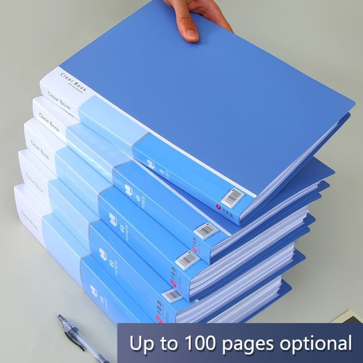 1 pack, 10-100 pages folder information book, A4 multi-layer insert ...