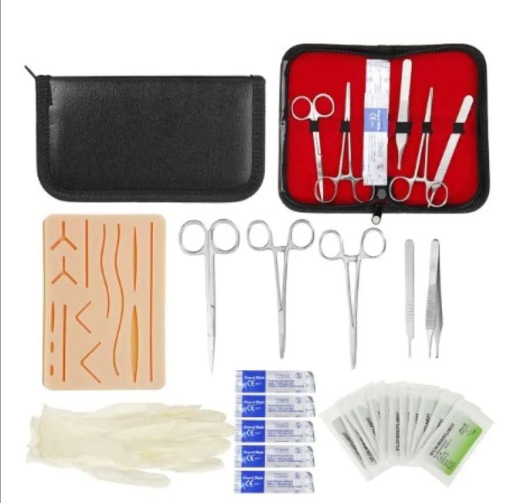 complete suture practice kit for medical and vet students resuable skin ...