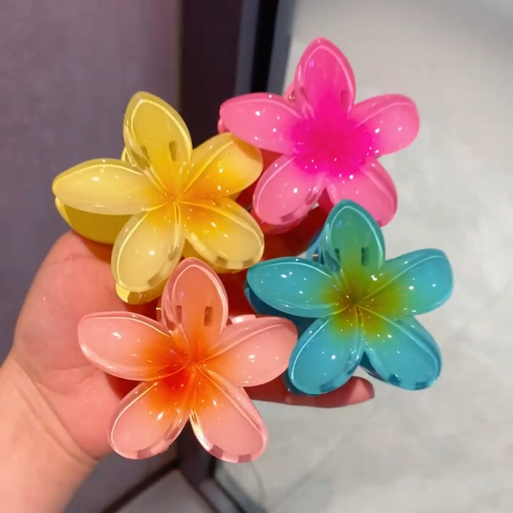 Hair Clip Flower – Multi Color Hair Clips for Girl | Women – Glossy ...