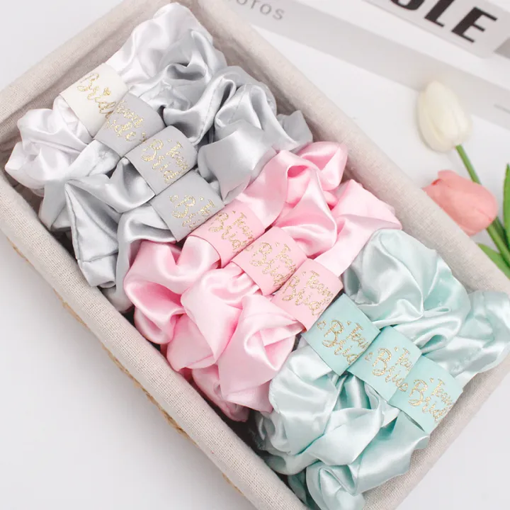 1Pcs Silk Hair Bundle Elastic Rubber Band Hair Strap Large Rubber Rope ...