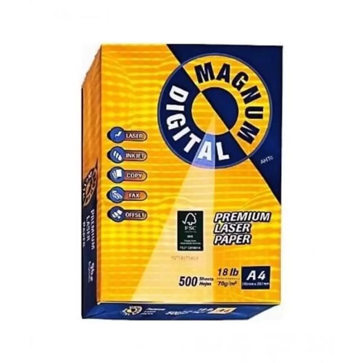 Magnum Paper Ream A4 Size 70 Gsm (500 Sheets pack) | Daraz.pk