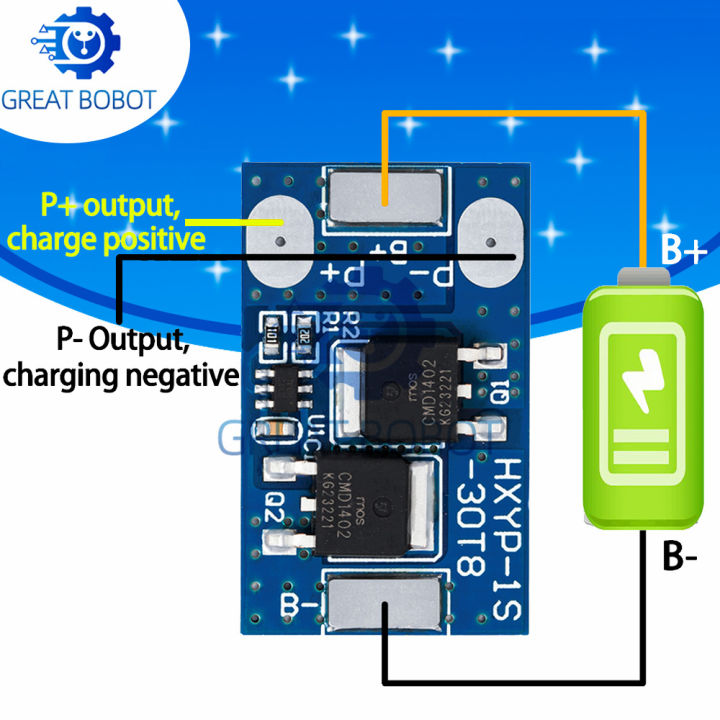 BS Lifepo4 Battery BMS 1S 3.2V 7A Charging Board Short Circuit ...