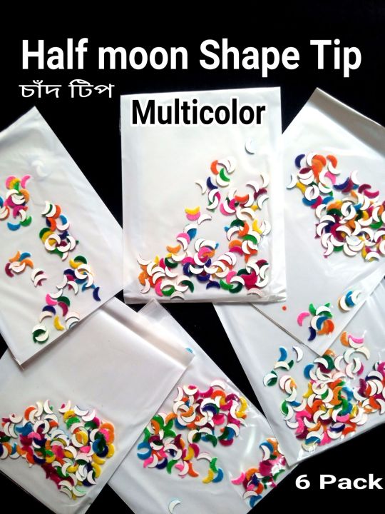 Half Moon Shape Design Chad Tip - 6 Pack | Daraz.com.bd