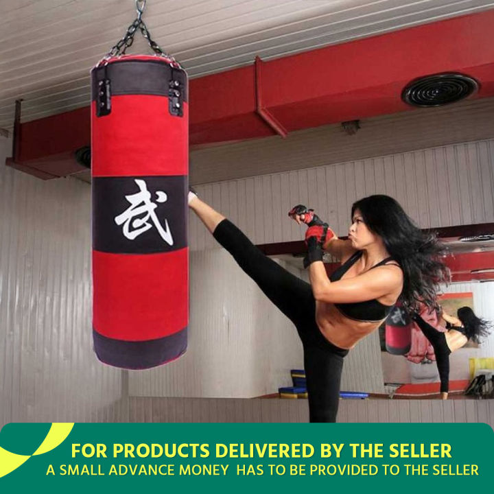 BOXING BAG WITH IRON HUK AND 1 SET GLOVES ,MADE IN CHINA | Daraz.com.bd