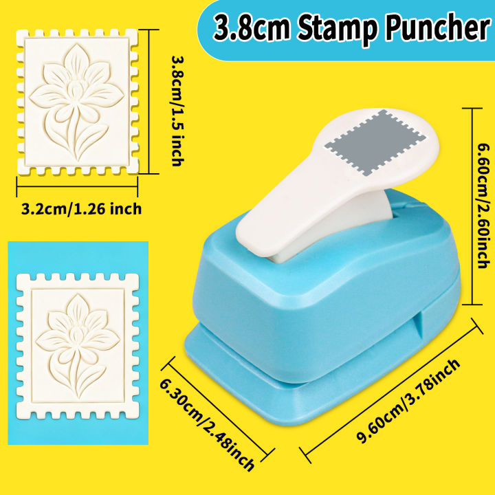 Postage Stamp Scalloped Square Paper cutter tool for crafts Hole ...