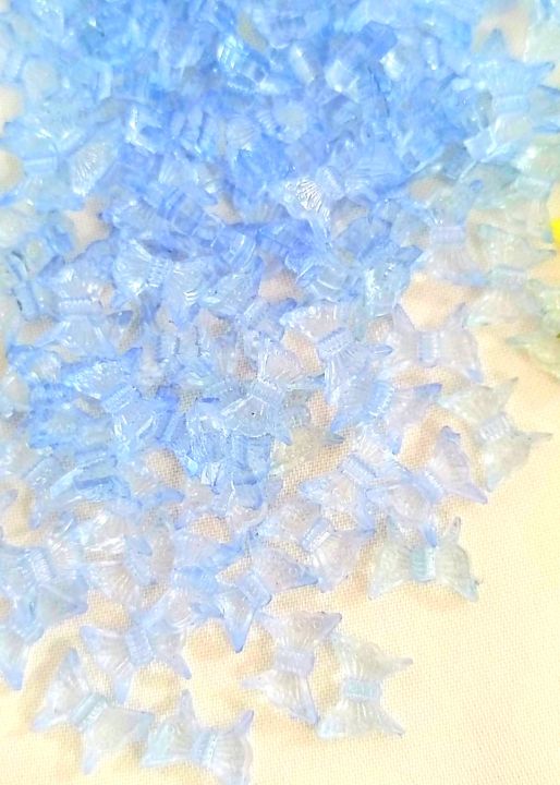 50g small butterfly beads cute little butterfly detailed beads with ...