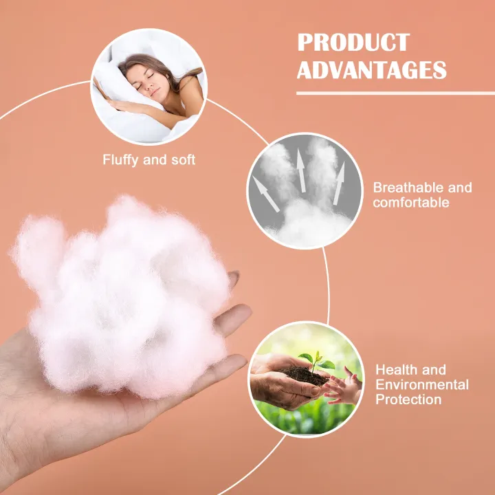 20-200g/Bag Doll Polyester Stuffed Cotton Fiber Stuffing High Elastic ...