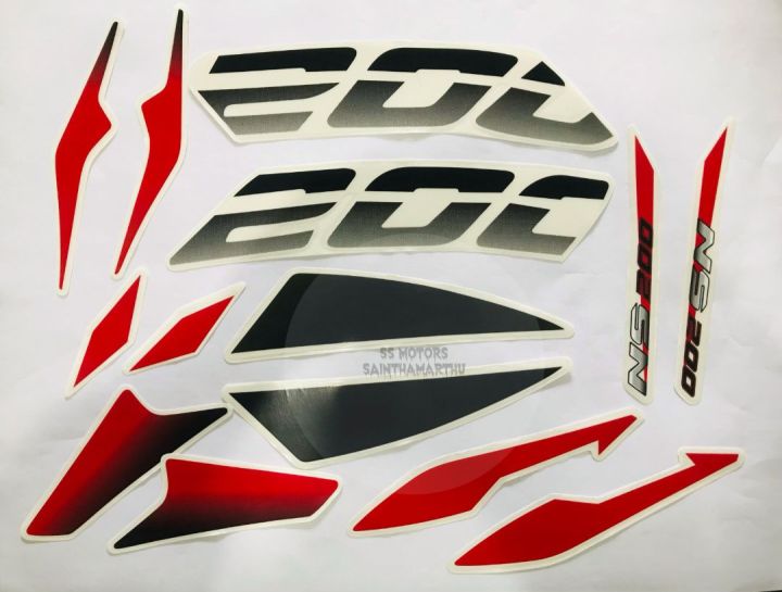 PULSAR NS200 RED STICKER | Daraz.lk