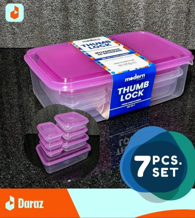 food container 7pcs | Daraz.pk