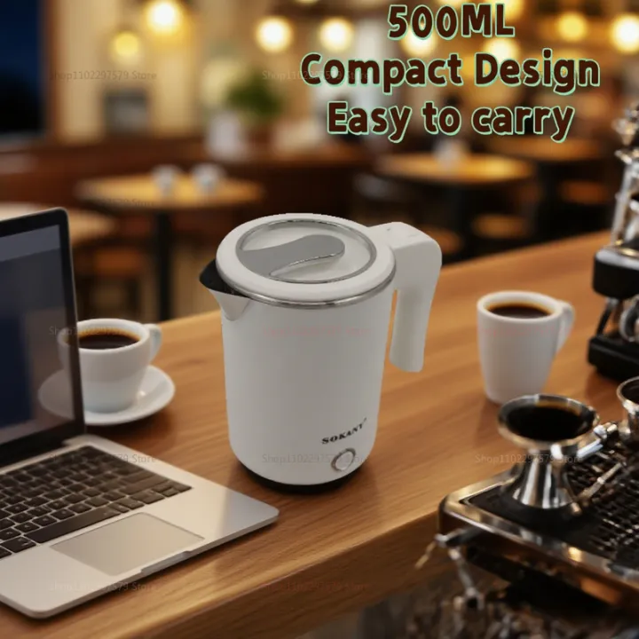 500ML Stainless Steel Portable Water Boiler Pot For Hotel Family Trip ...