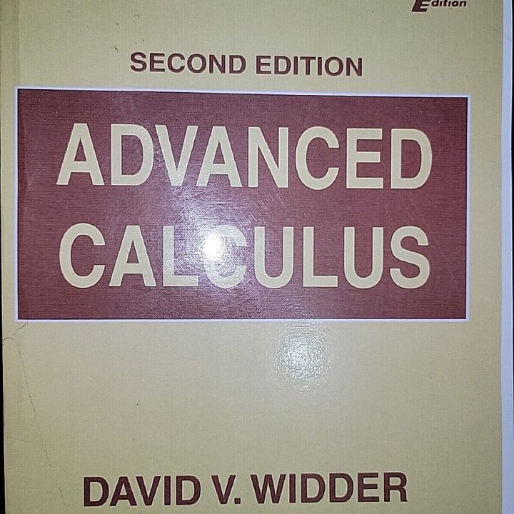 Advanced Calculus By David V. Widder | Daraz.com.bd