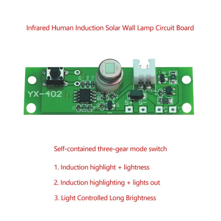 20-1Pcs 3.7V DIY Solar Light Circuit Board Control Sensor Module Garden ...