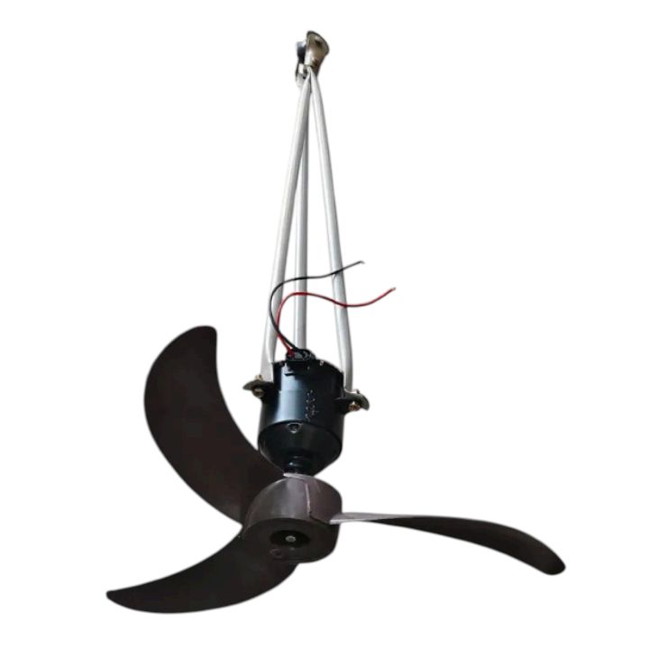 12 Volt DC Fan Motor Kit (100% copper baleno motor + Fan blade + 3 ...