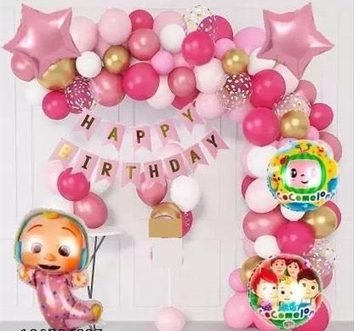 Cocomelon Birthday Balloons Deco Set | Daraz.lk