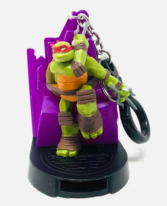 Teenage Mutant Ninja Turtles Raphael Keychain Classic TMNT Clip Figure ...