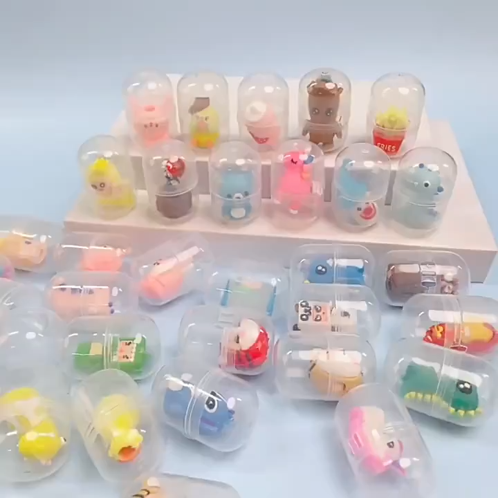 Novel 10/100PCS Mixed Surprise Capsule Egg Toys | Cute Kids Party ...