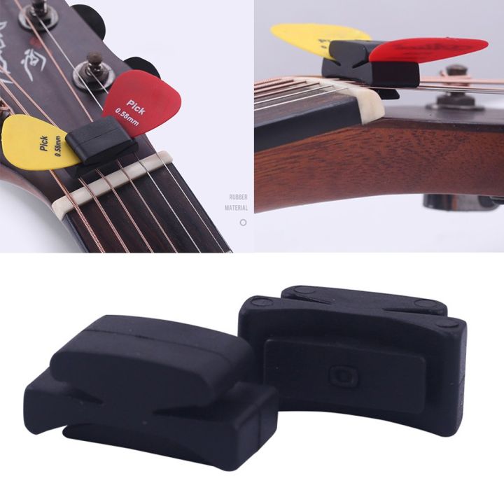 Rubber Guitar Pick Holder Plectrum Case Mediator Quick Storage Guitar ...