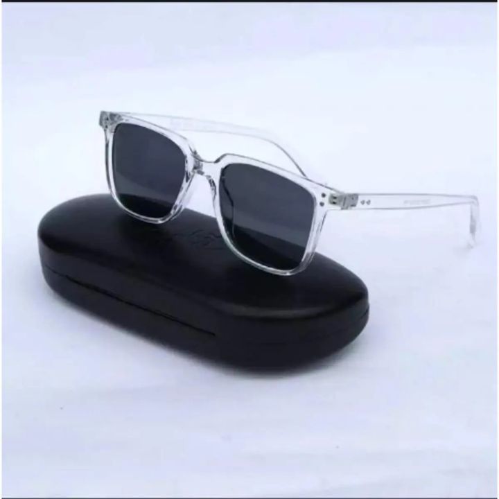 Transparent Frame Sunglasses for Men - Black | Daraz.com.bd