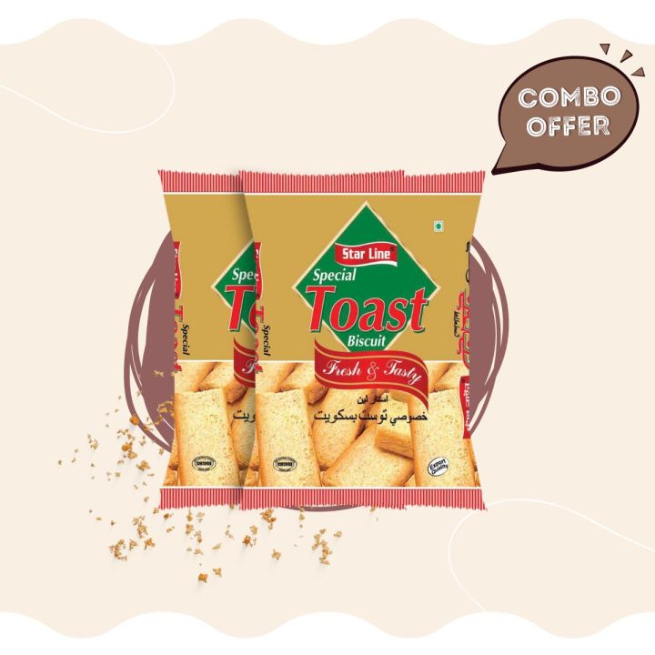 Special Toast Biscuits 2 pcs combo 185X2 gm | Daraz.com.bd