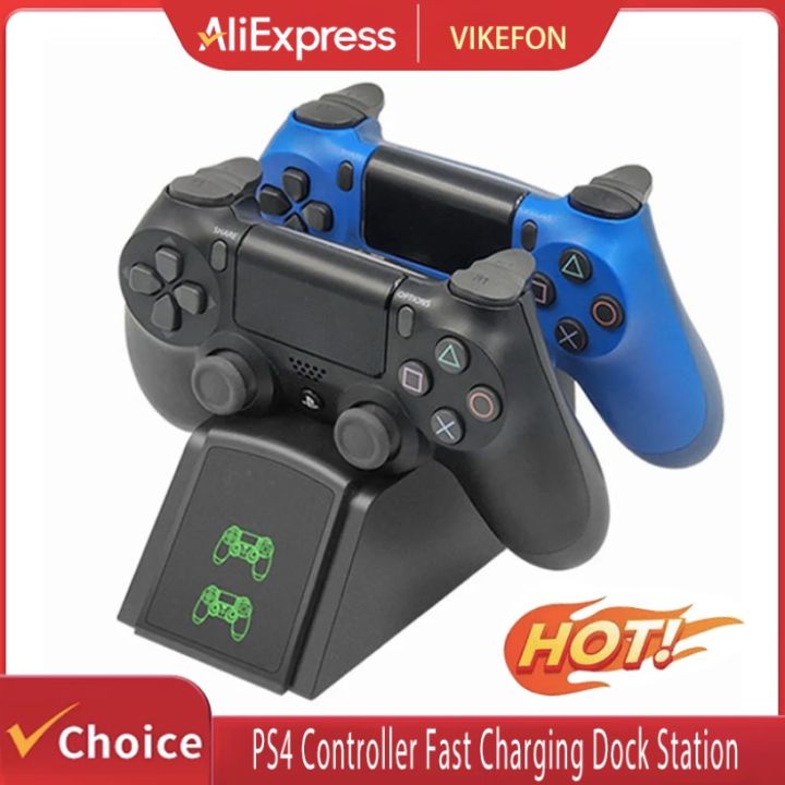 PS4 Controller Fast Charging Dock Station Dual Charger Stand with ...