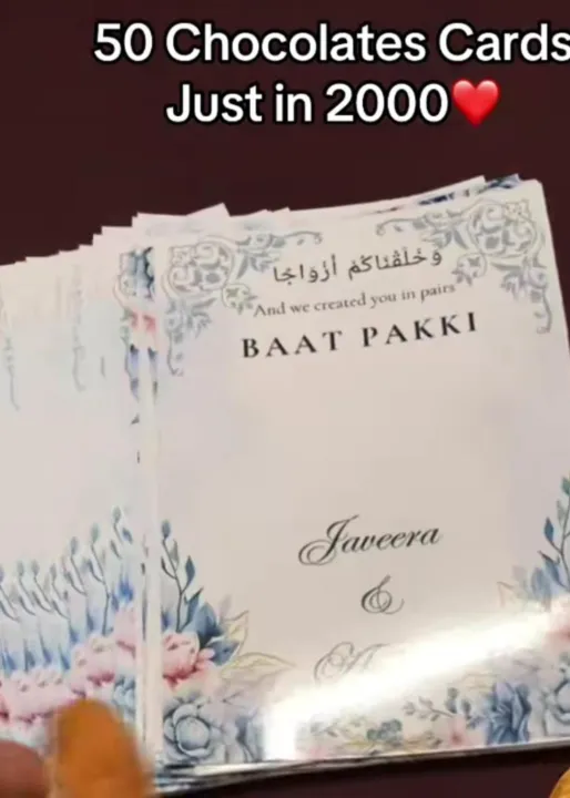 BAAT paki cards - congratulations cards - chocolate cards | Daraz.pk