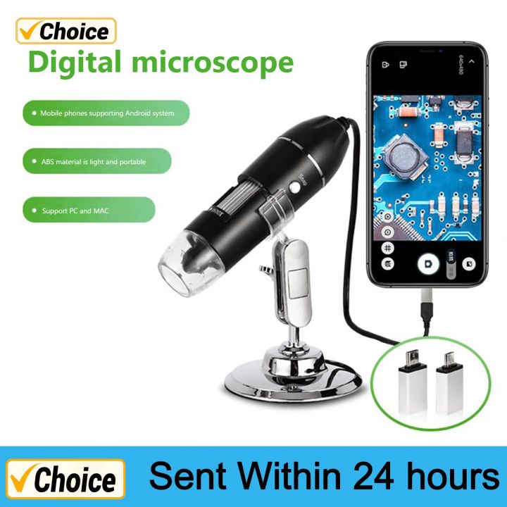 Professional USB Digital Microscope 00X 1000X 1600X 8 LEDs 2MP ...